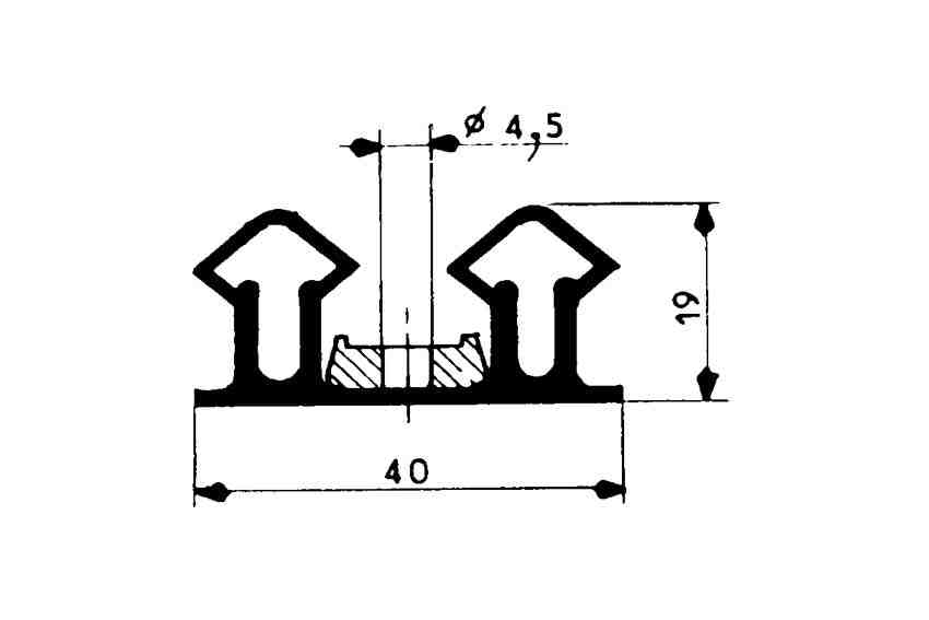GF67 -1m - Rubber Profiles - Replacement Refrigeration Seals - Gasket Guy